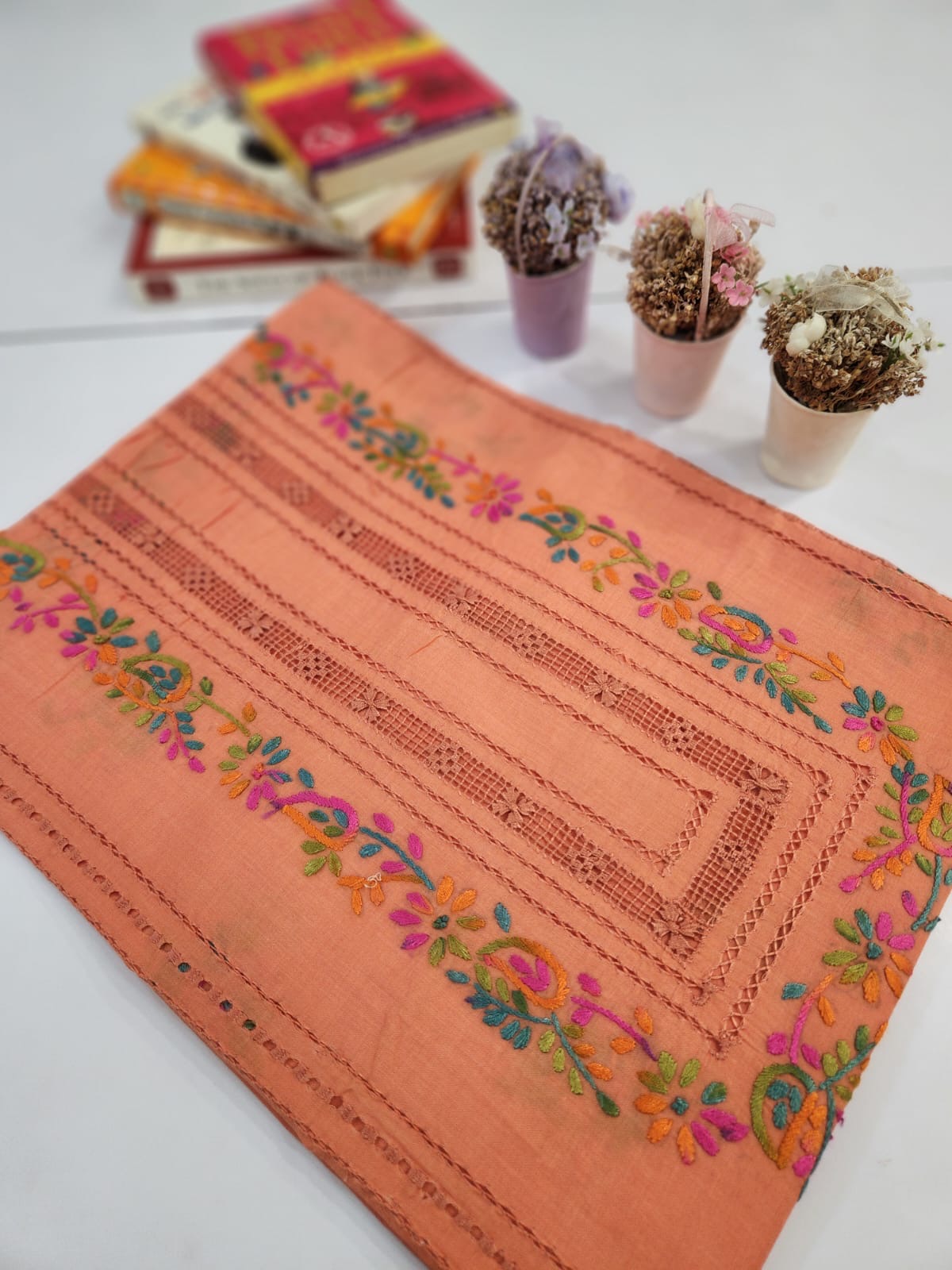 Tarkashi lawn hand Embroidered shirt – Hand Work Boutique